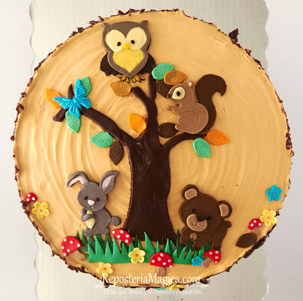 Pastel Fiesta en el Bosque – Repostería Mágica