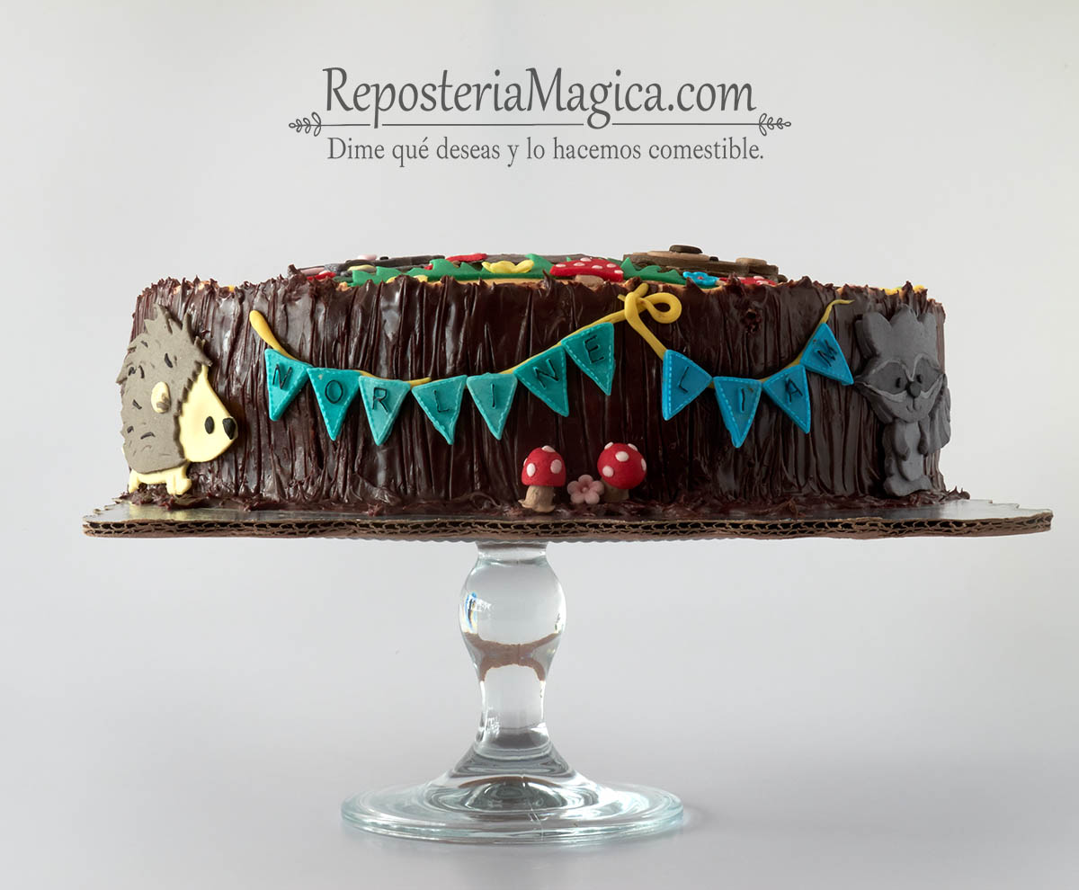 Pastel Fiesta en el Bosque – Repostería Mágica
